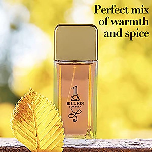1 Billion- Eau De Toilette Spray Perfume, Fragrance For Men- Daywear, Casual Daily Cologne Set with Deluxe Suede Pouch- 3.4 Oz Bottle- Ideal EDT Beauty Gift for Birthday, Anniversary