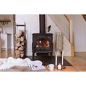 Alcona Heat Powered Wood Stove Fan, 100CFM, 7.9" Blade, Black