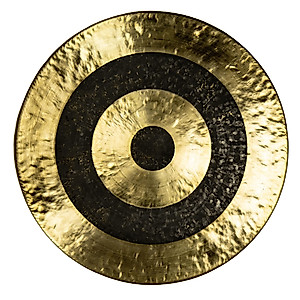 The Gong Shop SubSonic Chau Gongs - Includes Padded Gong Mallet & Hanging String/Authentic Hand Selected Gong/Beautiful Quality/Wide Wash/Calming Sound/Great for Sound Healing, Home, or Office