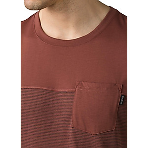 prAna Men's Milo Shirt, Vino Red, Small