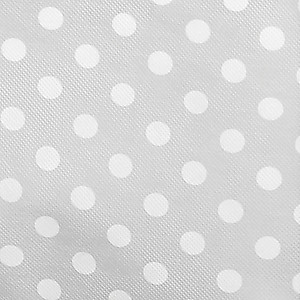 mDesign Fabric Drawer Storage Divider Organizer Bins for Nursery, Kids Bedroom Dresser, Closet, Shelf, Playroom Organization, Hold Clothes, Toys, Diapers, 2 Pack, Gray/White Polka Dot