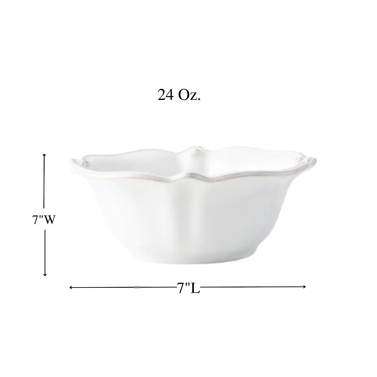 Juliska Berry & Thread Flared Cereal Bowl - Whitewash