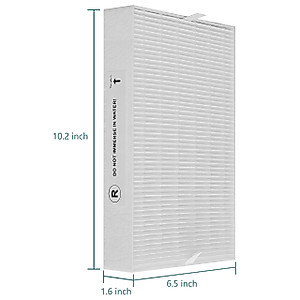Basum True HEPA Replacement Filter R HRF-R2, for Honeywell HPA300, HPA200, HPA100 & HPA090 Series,Part No HRF-R3, HRF-R2 & HRF-R1, 2 Pack