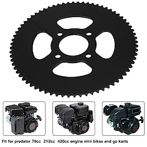 YOXUFA 72 Tooth 35 Chain Sprocket 51mm Bore for Mini Bike Go Kart with Predator 79cc 212cc 420cc Engine ATV Go Cart Powersports Parts