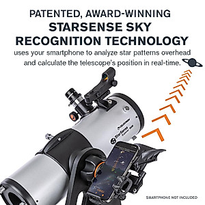 Celestron – StarSense Explorer 114mm Tabletop Dobsonian Smartphone App-Enabled Telescope – Works with StarSense App to Help You Find Nebulae, Planets & More – iPhone/Android Compatible