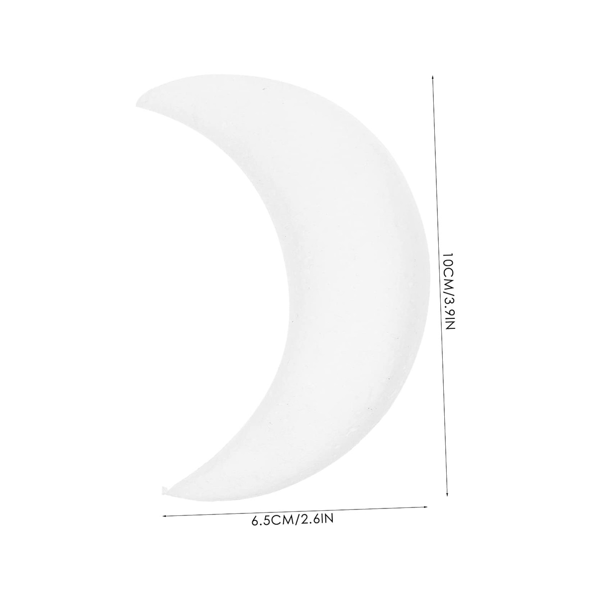 Abaodam Moon Cake Embryo Cake Decorating Turntable Fake Cake Model Multipurpose Tool Mutitool Polystyrene Cake Dummy Cake Dummies 4 Inch Multitools Crafts Foam Child Heart-Shaped White