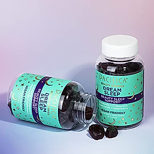Pacifica Beauty Dream Sleep Gummies Supplement, Wheat, Soy + Gluten Free, Melatonin, L-theanine, Chamomile + Elderberry, Vegan and Cruelty Free, Purple, 60 Count, Pack of 2