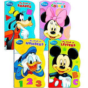 Disney Mickey Minnie Mouse Books Set for Toddlers Kids - Bundle of 9 Disney Books (4 Board Books, 5 Storybooks)