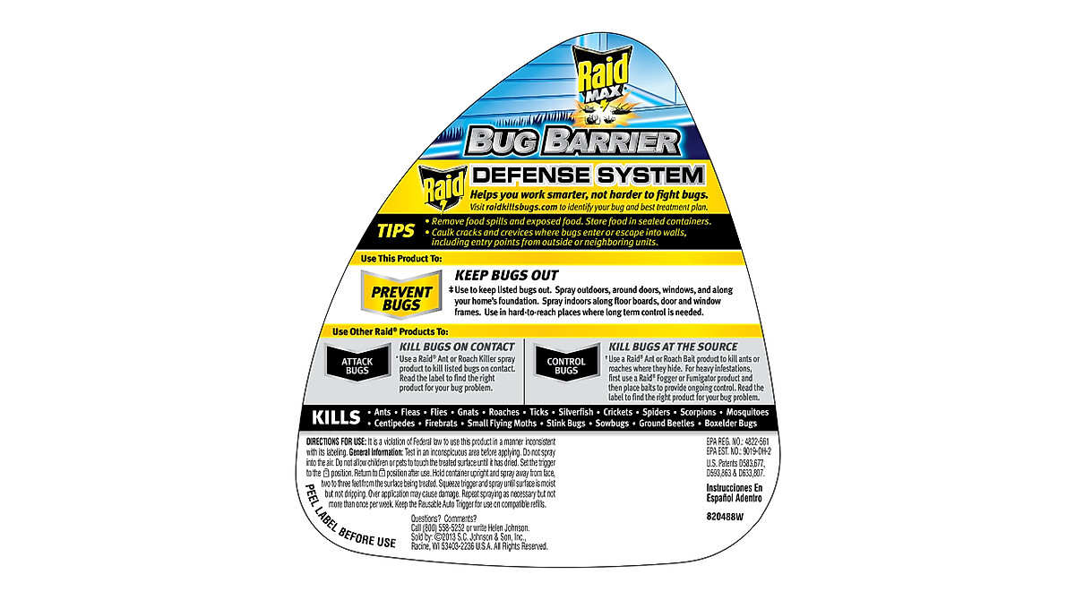 Raid MAX Bug Barrier 30oz Trigger - Long-Lasting Protection