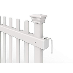 Zippity Outdoor 22in H x 44in W White Vinyl Portable Puppy Dog Fence Kit ZP19055 (2 Pack)