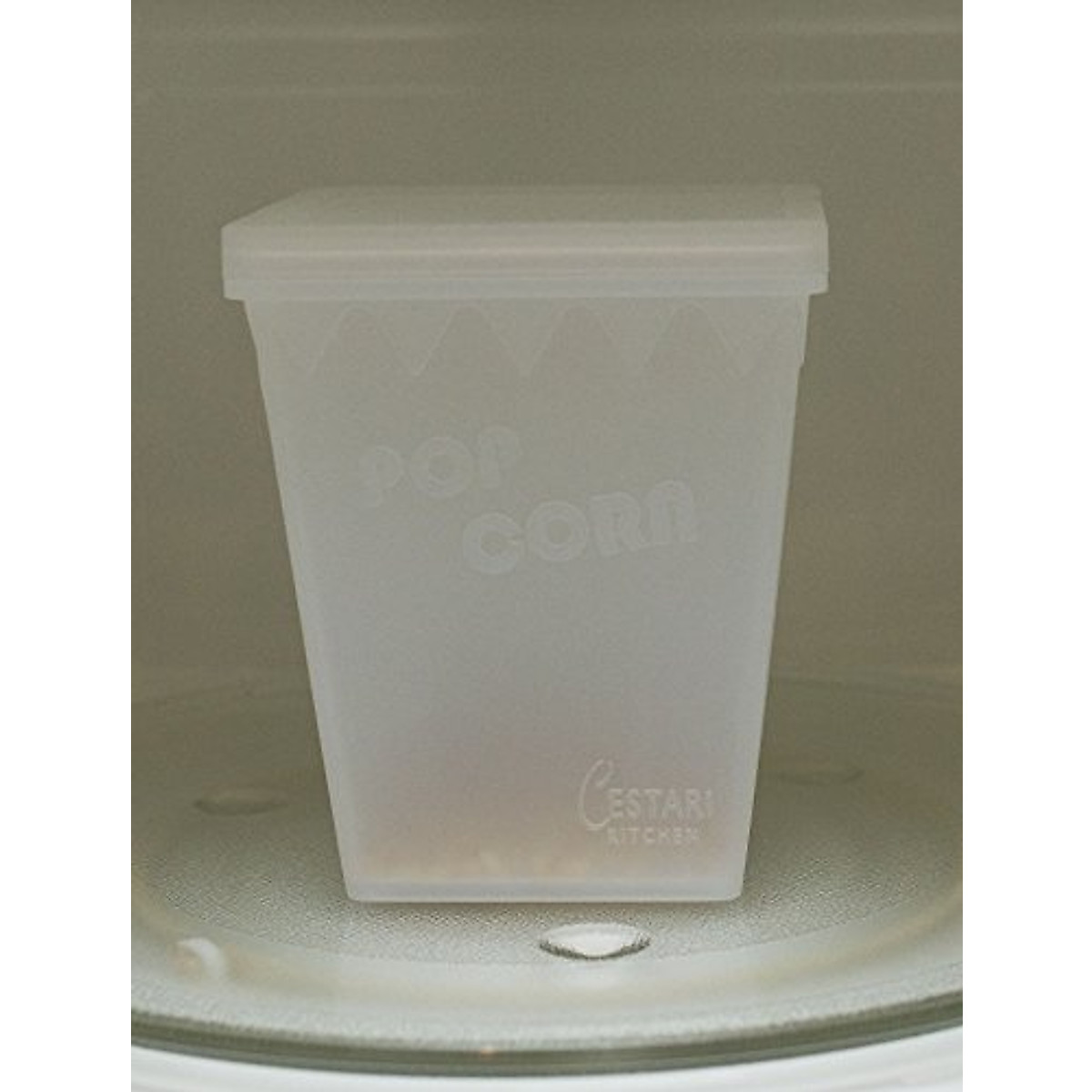 Microwave Air Popper | BPA Free Premium European Grade Clear Platinum Silicone Popcorn Maker | Replaces Microwave Popcorn Bags | Enjoy Air Popped Popcorn - No Oil Needed | by Cestari (2 Quarts)