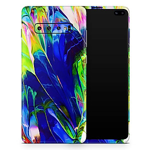 DesignSkinz Blurred Abstract Flow V6 Protective Vinyl Decal Wrap Skin Cover Compatible with The Samsung Galaxy S20 (Screen Trim & Back Glass Skin)