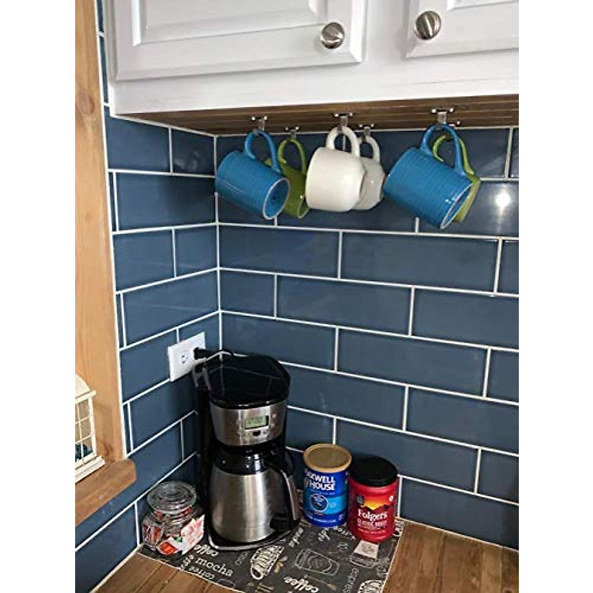 Hanging Hooks Ceiling6Pack,Stainless Steel 304 Hooks Heavy Duty ,Hooks Mounted for Hanging Coats,Towels