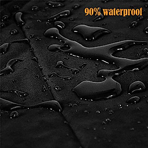 XYXH Round Patio Table Cover 53" D x 31" H, Outdoor Garden Furniture Covers, Patio Furniture Covers Waterproof, Durable Breathable Oxford Fabric Anti-Rain Anti-Snow Sun Protection