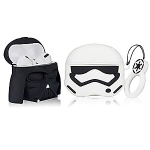 Gkv for Airpods Pro 2019/Pro 2 Gen 2022 Case for Airpod Pro Cover Cartoon Funny Fun Kawaii Cute 3D Cool Character Fashion Girly Air Pods Pro Silicone Shell Cases for Girls Teen Boys Kids (New Black)