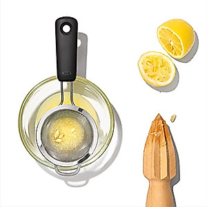 OXO Good Grips 3-Inch Mini Strainer, Multicolor, Black