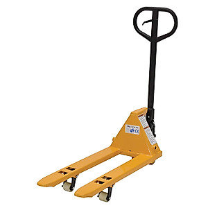 Vestil PM1-1532-MINI Steel Mini Hand Pallet Truck 45 in. x 15 in. x 45 in. 1100 Lb. Capacity Yellow