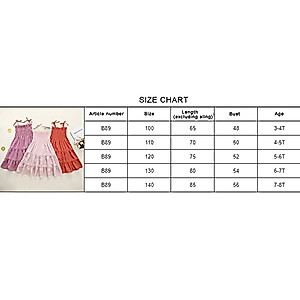 Toddler Baby Girl Strap Dress Outfits Sleeveless Elastic Waist Tutu One Piece Dresses Outifts Clothes(Solid Orange,6-7 Years)