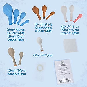 GDSTARS Dusty Baby Blue Balloon Arch Garland Kit 149Pcs Baby Blue Sand Dusty Balloons for Men Boy Baby Shower Bridal Shower Birthday Party Decorations