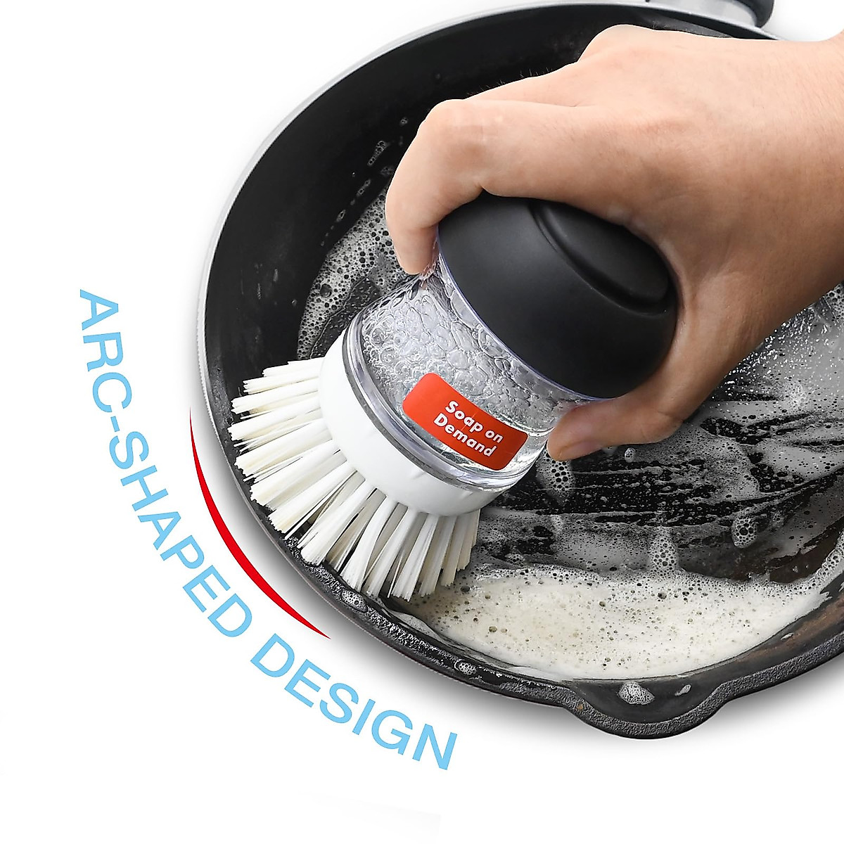 Palm Brush Refill for OXO Good Grips Soap Dispensing Palm Brush, 4 Pack Soap Dispensing Palm Brush Refills, Palm Brush Replacement Head, Palm Brush Refill Head