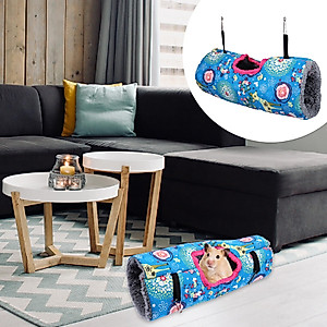 POPETPOP Cage Playing for Sleeping Swing Ferret Rat Pet Nest House Tunnel- Small Hanging Flannel Rabbit Accessories Toy Glider Pig Guinea Bag Bed Squirrel