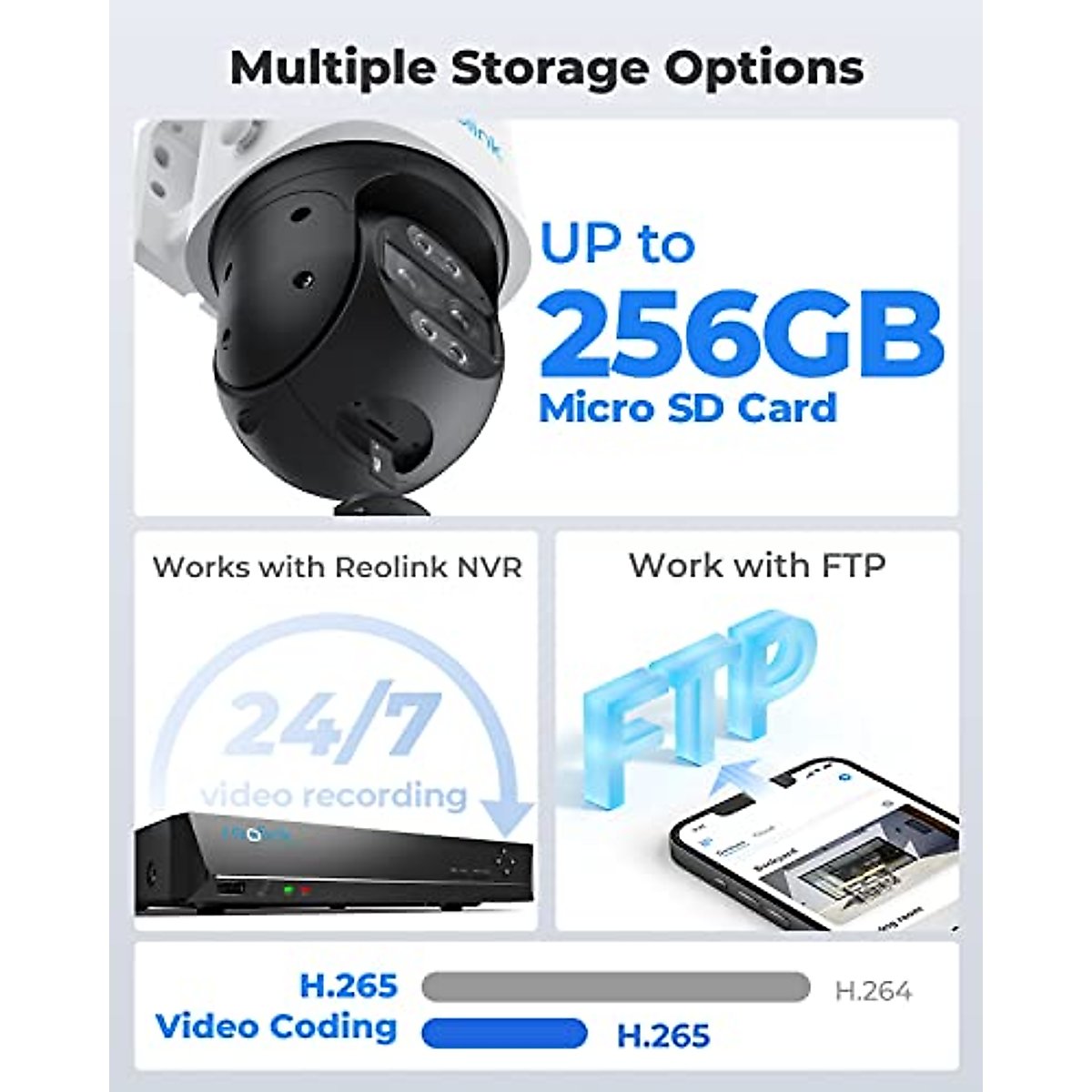 REOLINK 4K Wired WiFi Outdoor Camera, 8MP Dual Lens Security Camera, 360 PTZ Camera w/Auto Tracking, 2.4/5GHz Wi-Fi Smart Person/Vehicle Detection, 6X Hybrid Zoom, Color Night Vision, TrackMix WiFi