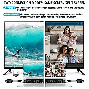 Wireless HDMI Transmitter and Receiver 4K Kit,YAOMAISI MINI HDTV Receiver Streaming Media Video/Audio HDMI Wireless Extender 5G 50M/165Ft for Laptop,Camera,TV Box,Netfix,PS5,Phone to Monitor,Projector