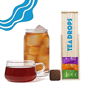 Tea Drops Gift Set - 9 Organic Loose Leaf Tea Samplers (Chai, Earl Grey, Citrus, Ginger, Rose, Matcha, Peppermint, Ube, Assam Thai)