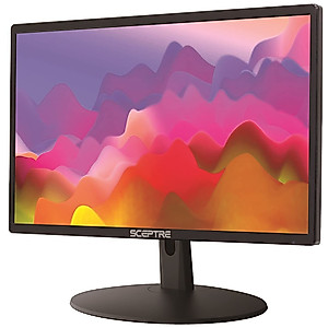 Sceptre 20 inch LED Monitor 1600 x 900 HD+ 75Hz HDMI VGA Build-in Speakers, 99% sRGB Wall Mount Ready Black 2021 (E205W-16003RTT) (Renewed)