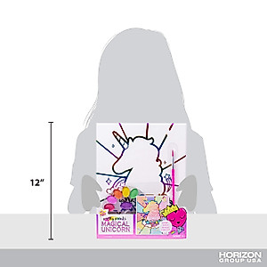 Just My Style Canvas- Magical Unicorn, Pre-Printed Paint Your Own Canvas Art by Horizon Group USA