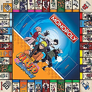 Monopoly: Naruto | Collectible Monopoly Game Featuring Japanese Manga Series | Familiar Locations and Iconic Moments from The Anime Show | 2-6 Players