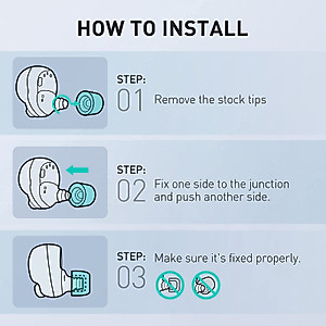 Memory Foam Tips for Sony WF-1000XM4 / WF-1000XM3, Anti-Slip Replacement Ear Tips for Sony True Wireless Earphones，Fit in The Charging Case, Perfect Noise Cancellation, 3 Pairs (Medium, Gray)