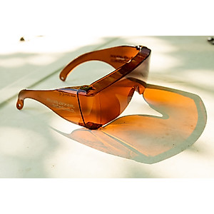 BluBlocker, StarShield Fit Over Sunglasses with Scratch Resistant Lens | Blocks 100% of Blue Light and UVA & UVB Rays | Retro | Gender Neutral for Men, Women, & Everyone | Blue Blocker | 2355K |