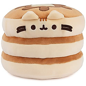 GUND Pusheen The Cat Pancake Squisheen Plush, Squishy Toy Stuffed Animal for Ages 8 and Up, Brown, 6”