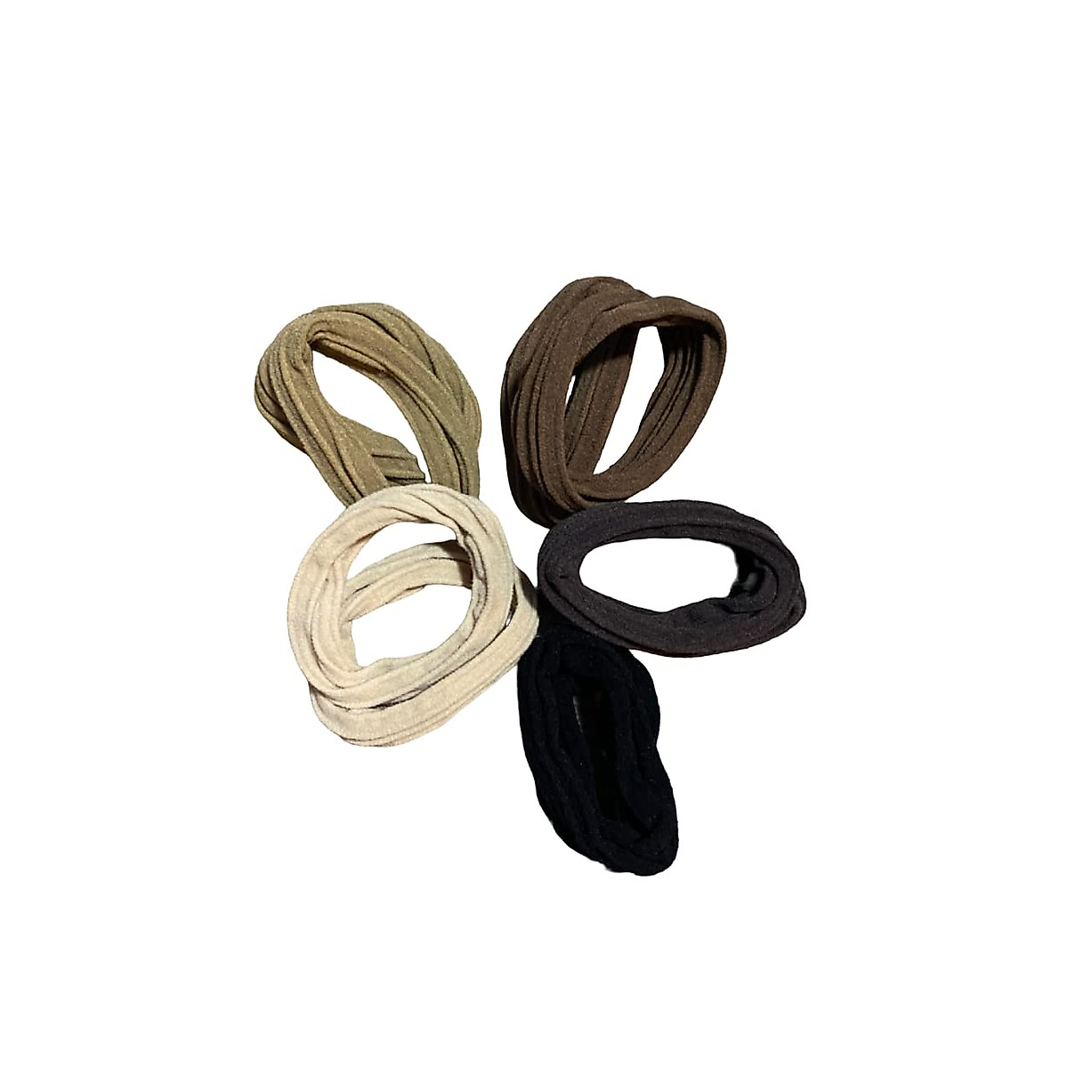OSP 10 PCS No Damage, No Break, Super Soft and Comfy Hair Tie Scrunchies For Fine, Thin, and Thick Hair (Neutral/Nude)
