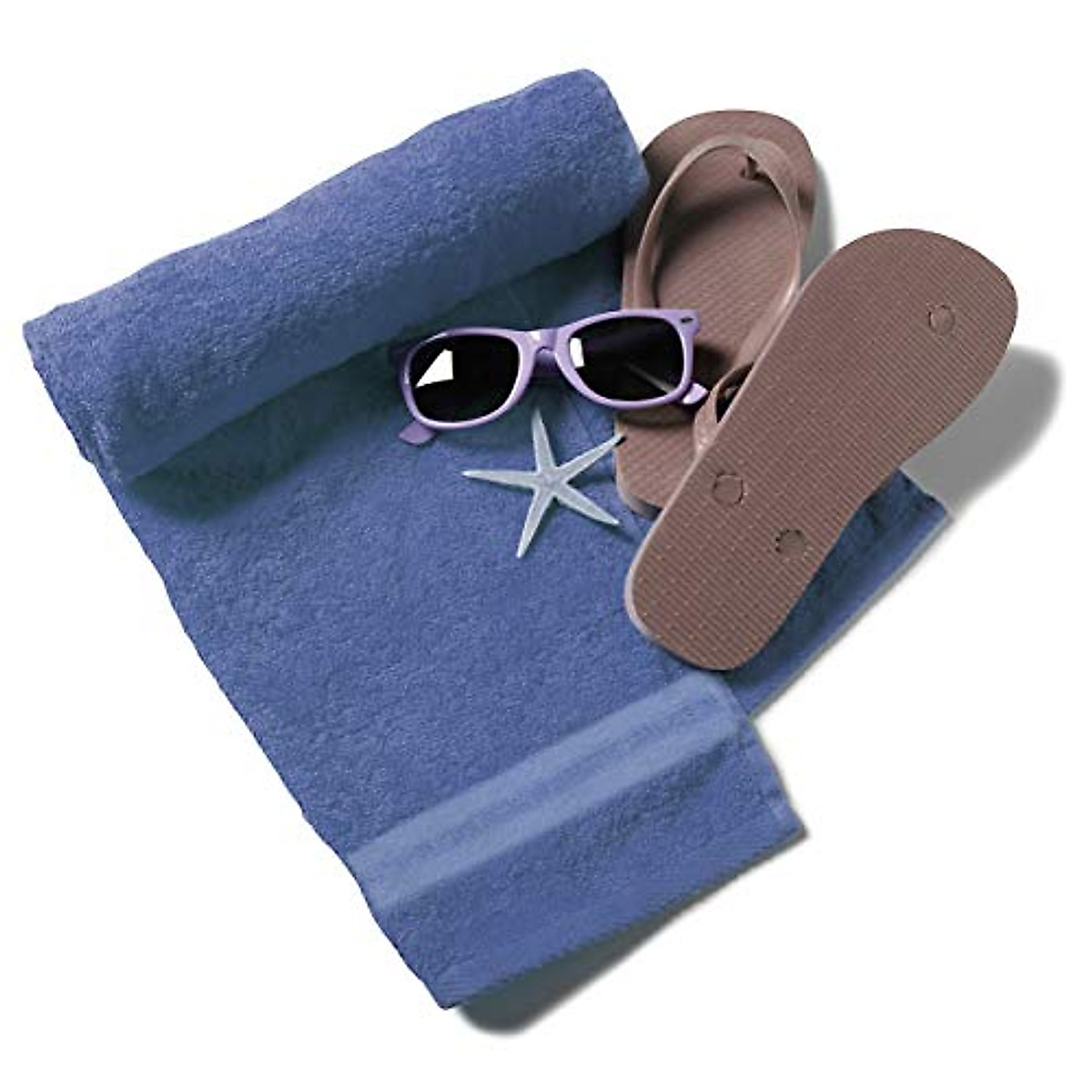 TALVANIA Luxury Bath Towels - 100% Ring Spun Cotton 650 GSM Big Hotel Bath Towel Set of 4 Perfect for Pool Spa, Bathrooms