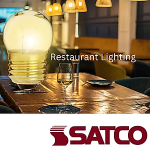 Satco S3794 7.5 Watt S11 Incandescent Bulb – Clear, Medium Base, 2700K Warm White, 40 Lumens - 20 Pack