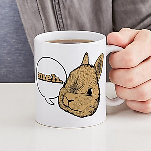 CafePress Rabbit Meh Ceramic Coffee Mug, Tea Cup 11 oz