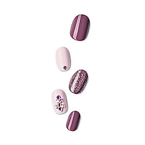 KISS imPRESS Press-On Manicure, Nail Kit, PureFit Technology, Short Press-On Nails, Reset', Includes Prep Pad, Mini Nail File, Cuticle Stick, and 30 Fake Nails