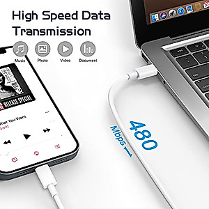 iPhone 12 13 14 Fast Charger,【Apple MFi Certified】 2-Pack 20W Type C Fast Charger Block with 6FT USB-C to Lightning Cable Compatible with iPhone 14 13 12 11 Pro Max/Pro/Plus/Mini/Xs Max/XR/X, iPad