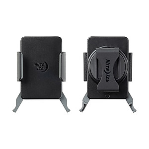 Nite Ize Squeeze Clippable Phone Holder - Cell Phone Accessories with Universal Design - Compatible with iPhones & Samsung Phones - Easy-to-Squeeze Clippable Phone Holder with 360 Rotating Clip