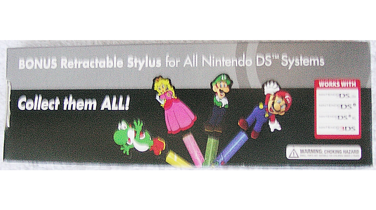 Luigi Retractable Stylus for Nintendo 3DS - Compatible with All DS Systems