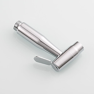 Tecmolog 2 Functions Bidet Toilet Sprayer Head Stainless Steel Bathroom Diaper Sprayer for Personal Hygiene, Chrome, WS024AD