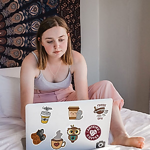 Food Stickers - 50 Pcs Candy Biscuit Coffee Ice Cream Stickers,Vinyl Waterproof DIY Decorations for Laptop Water Botter Guitar,Cocktail Beer Toast Supplies,Lollipop Vegetable Decor for Teens Adults