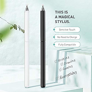 Stylus Pens, Universal High Sensitive & Precision Capacitive Disc Tip Touch Screen Pen Stylus for iPhone/iPad/Pro/Samsung/Galaxy/Tablet/Kindle/Computer/FireTablet