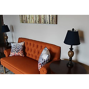 FenchelShades.com Lampshade 6" Top Diameter x 10" Bottom Diameter x 8" Slant Height 6x10x8" with Spider Attachment (Navy)