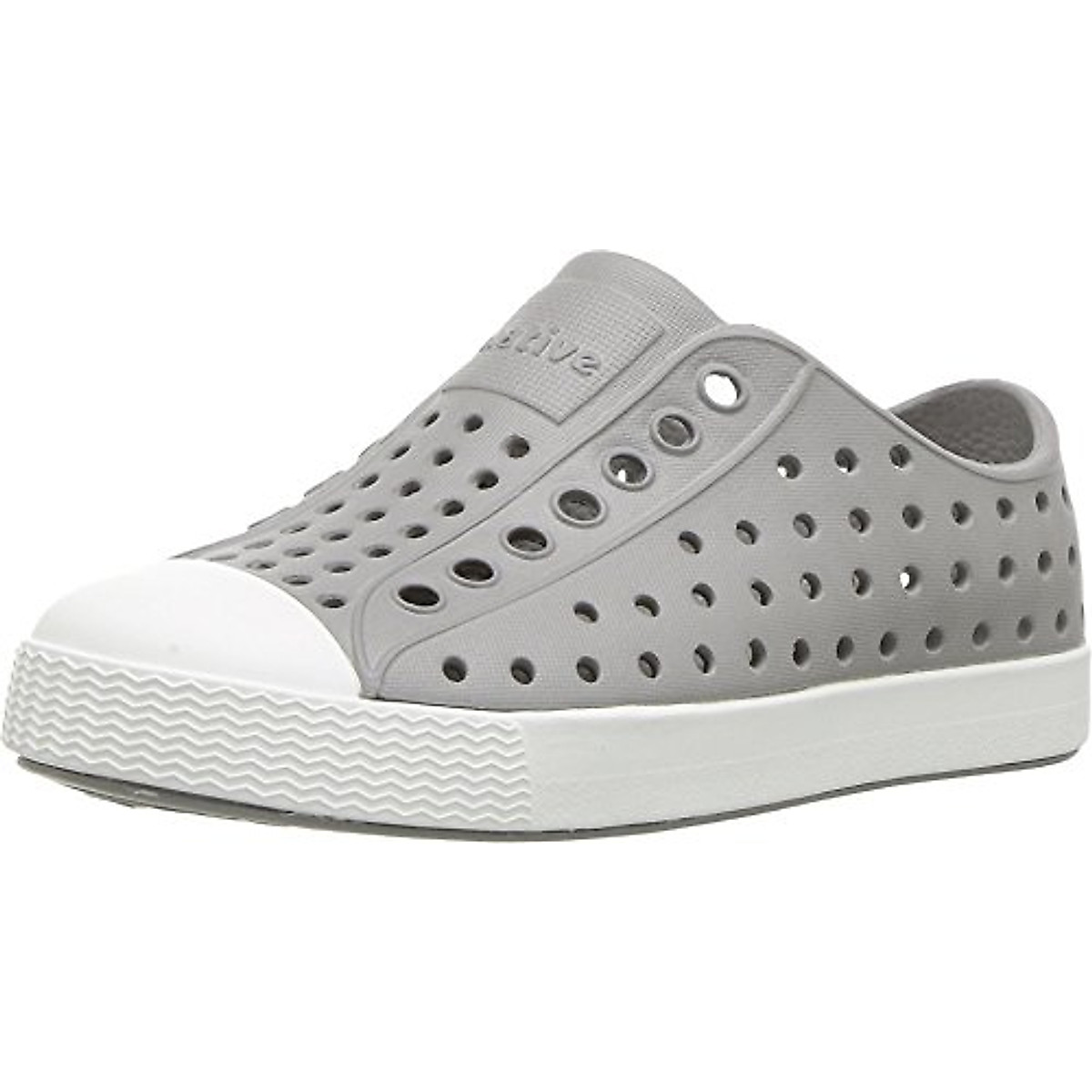 Native Kids unisex-baby Jefferson Water Shoe,pigeon grey/shell white,7 Medium US Toddler
