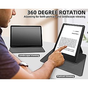 RYUITHDJP Tablet Case 7 Inch for Kindle Fire 7 2022/2023 12th Gen 360 Degree Rotating Swivel Stand, RYUITHDJP for Amazon Kindle Fire 7 Tablet Case Multi Angle Stand Cover-Horse