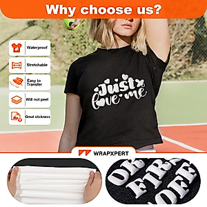 WRAPXPERT Puff Vinyl Heat Transfer White 3D Puffy HTV Iron on Vinyl for Tshirts,Easy Cut/Weed Foaming HTV for Heat Press,Clothing,10"x5ft