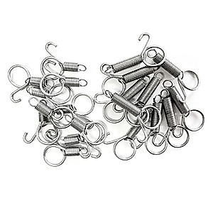 Cotsdan 20Pcs Spring Door Latch for Cages Metal Finger Spring Hooks 2 Sizes Multi-Functional Wire Cage Spring Latch Security for Fixing Pet Cage Door Dog Cat Hamsters Bunny Bird Parrot Cages Hook